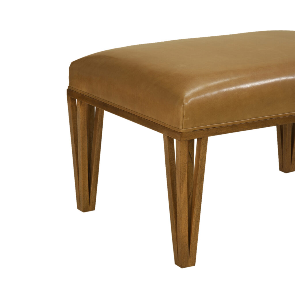 Open Leg Ottoman Mahogany - Rose Tarlow