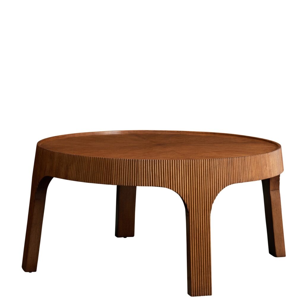 Reeded Bois Coffee Table Walnut - Rose Tarlow