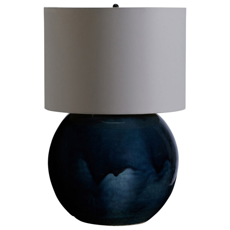 Luna Table Lamp Lac Blue - Rose Tarlow