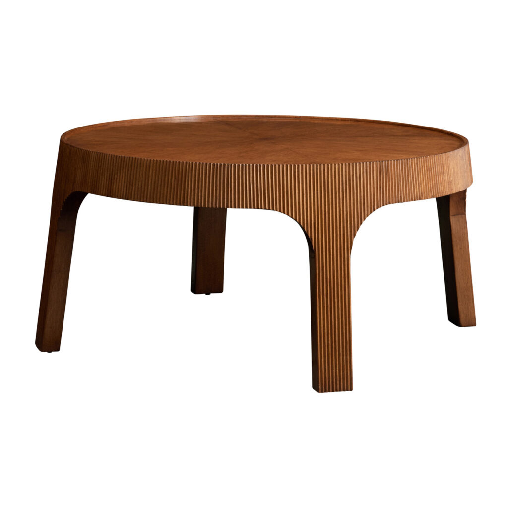 Reeded Bois Coffee Table Walnut - Rose Tarlow